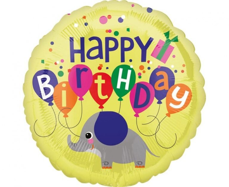 Helio balionas Birthday Elephant - Agava studija